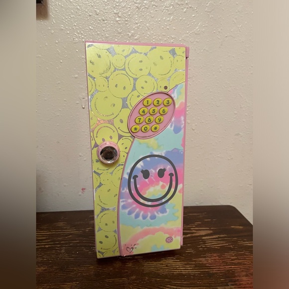 Justice | Toys | Justice Pink Smiley Face Tie Dye Locker 95x4x35 ...